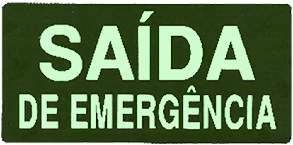 Placa Luminosa Em Ps Sinal/adv - Saída De Emergência -15x30x2,00mm ... Placa Luminosa Em Ps Sinal/adv - Saída De Emergência -15x30x2,00mm ...