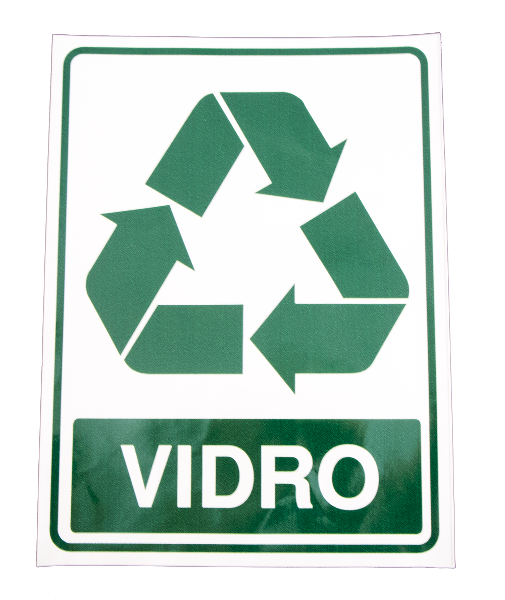 Placa Adesivo Em Ps Sinal/adv - Lixo Vidro 15x20 - Lizot Ferragens Placa Adesivo Em Ps Sinal/adv - Lixo Vidro 15x20 - Lizot Ferragens