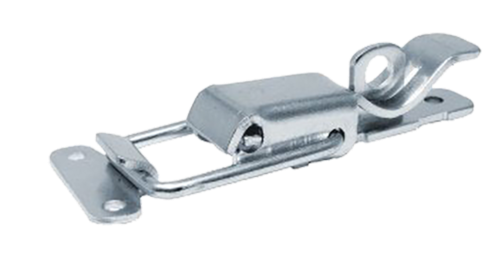 Conjunto Fecho Porta Cadeado Zinco Branco - Lizot Ferragens